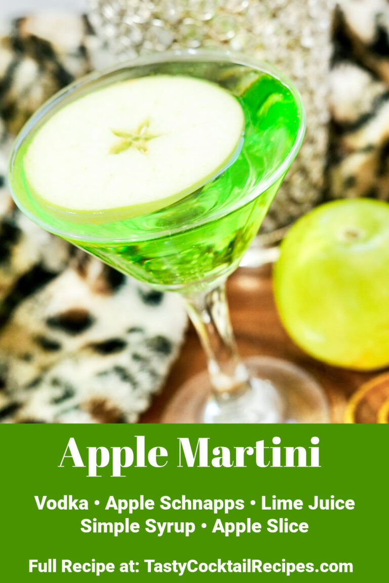 Appletini Recipe (Sour Apple Martini) - Tasty Cocktail Recipes